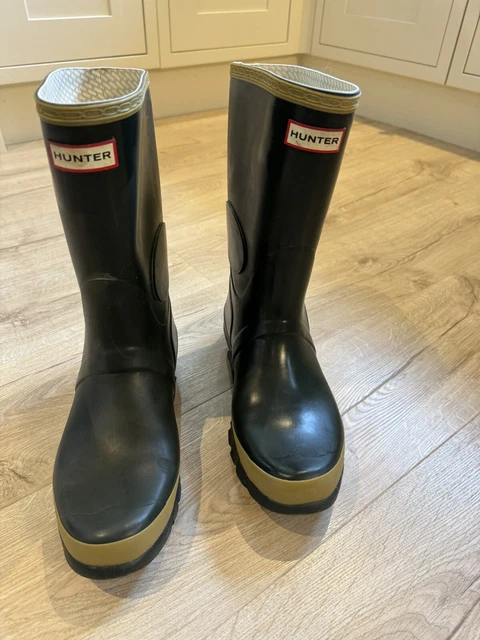 MENS HUNTER WELLIES size 10, Hardly worn £44.00 - PicClick UK