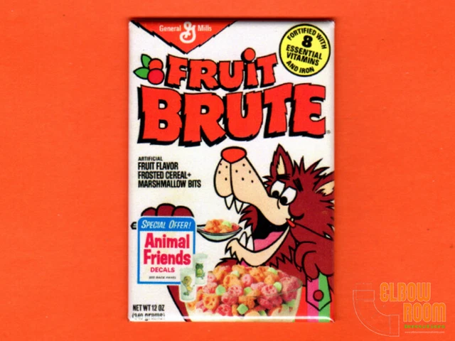 FRUIT BRUTE VINTAGE cereal box art 2x3" fridge/locker magnet General ...