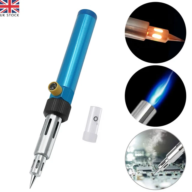 GAS BLOW TORCH Solder Mini Iron Butane Cordless Welding Burner Gas ...