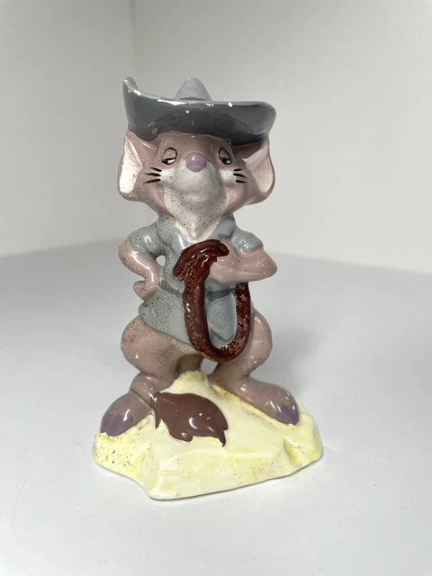 RARE VINTAGE DISNEY Japan Jake The Rescuers Down Under Mouse Porcelain ...