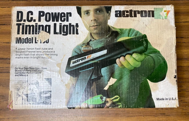 VINTAGE ACTRON DC Powered Clamp-On Timing Light Model L-100 Made in USA ...