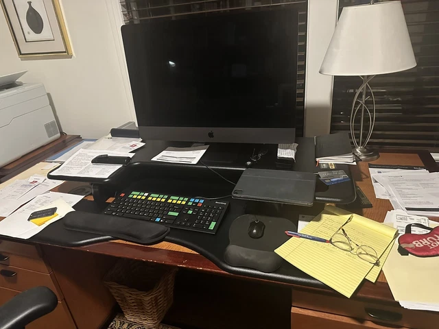 VARIDESK PRO PLUS 49900 36 inch Adjustable Standing Desk - Black $200. ...