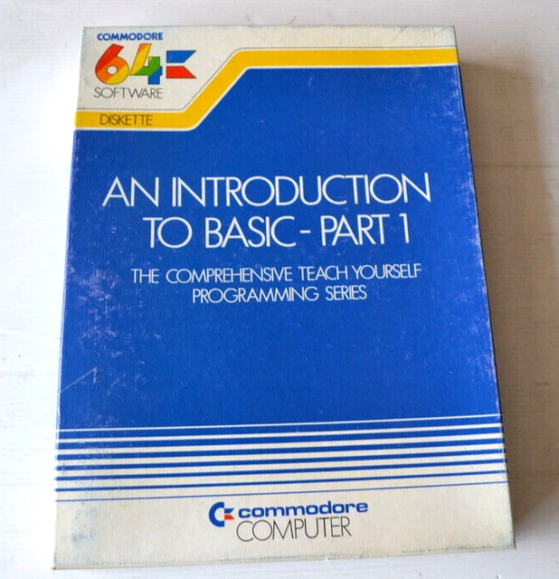 COMMODORE 64 AN Introduction To Basic Part 1 DISKETTE VERSION £10.00 - PicClick UK