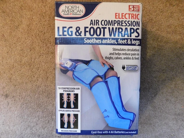 NORTH AMERICAN WELLNESS JB5462 Electric Air Compression Leg & Foot ...
