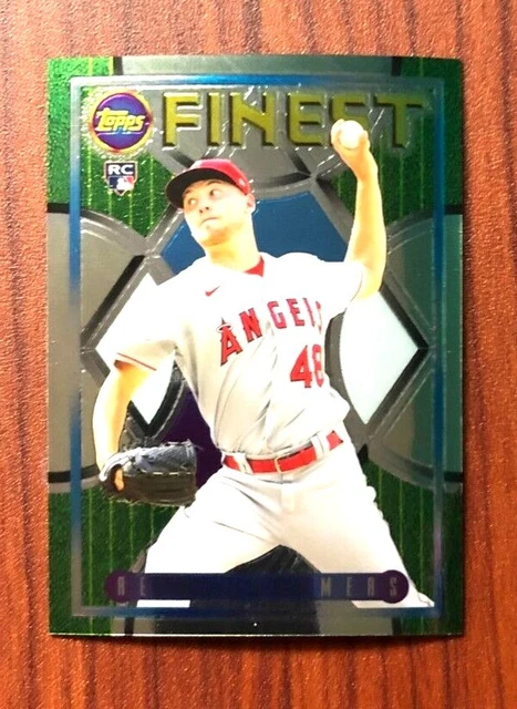 REID DETMERS 2022 MLB Topps Finest Flashbacks Rookie Card #87 RC Angels ...