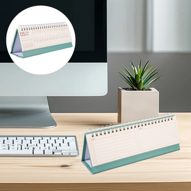 MINI STANDING CALENDAR 2025-2026: Tabletop Monthly Daily Calendar ...