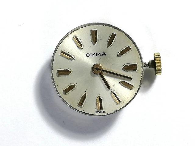 MOVIMENTO CYMA SYNCHRON 10 Da Corda Original Completo Pezzi Da Ricambio ...