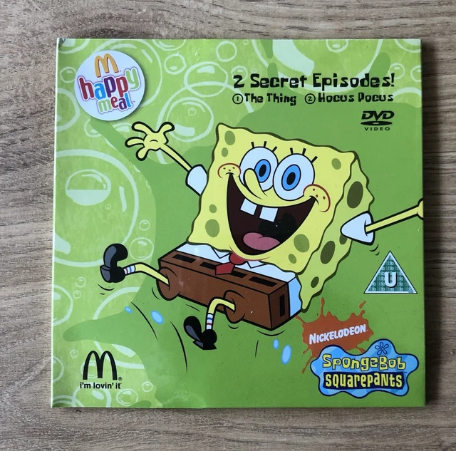 MCDONALDS HAPPY MEAL SpongeBob SquarePants 2007 2 Secret Episodes Rare ...
