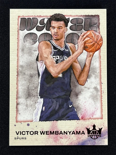 2023-24 PANINI COURT Kings Victor Wembanyama #1 Ruby Water Color RC ...