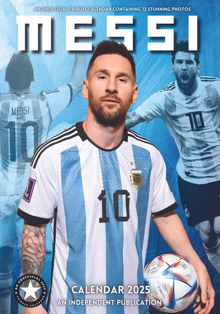 LIONEL MESSI 2025 Calendar A3 Wall Size Unofficial Tribute BRAND NEW ...