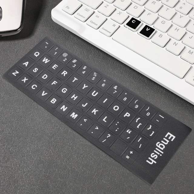 10 SHEETS FOREIGN Language Keyboard Stickers English Letter Update £7. ...