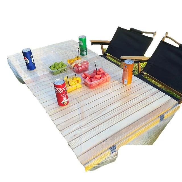 DISPOSABLE CAMPING TABLECLOTH Birthday Party Wedding Table Cover Wipe ...