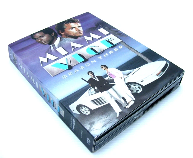MIAMI VICE SEASON 3 DVD Box Set 1986 Region 1 NTSC 5 Disc Full Frame ...