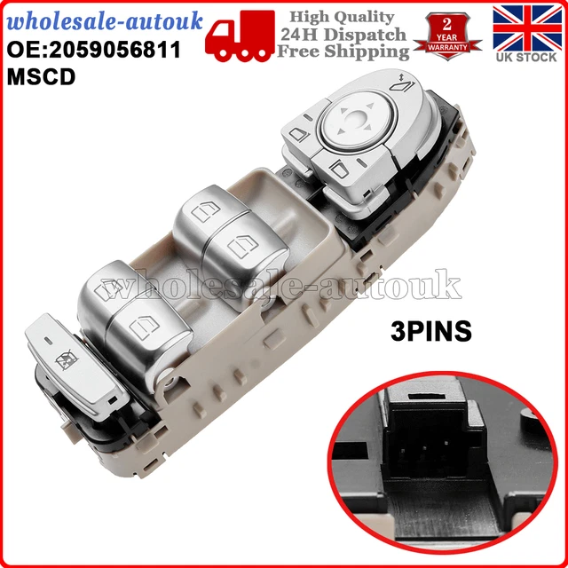 FRONT DRIVER SIDE Master Power Window Switch For Mercedes-Benz C300 ...