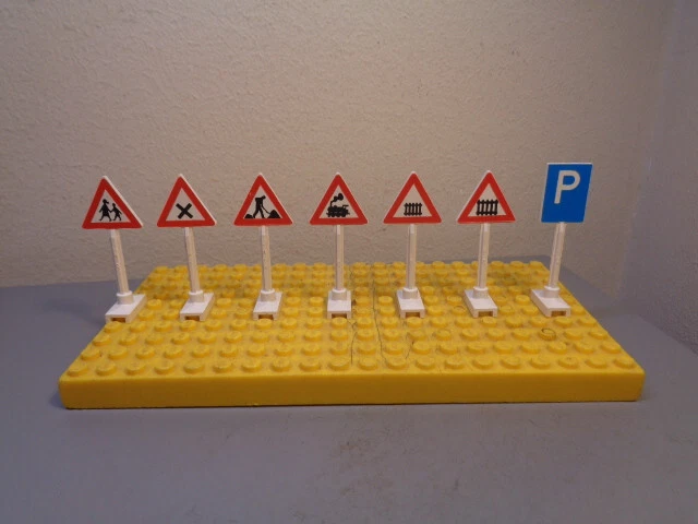 LEGO SYSTEM DENMARK Vintage 1960'S Road Signs Collection Very Rare ...