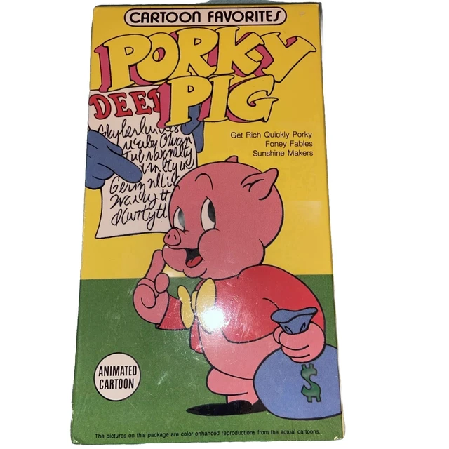 PORKY PIG CARTOON Favorites Vhs Cartoons 1940s 1950s Rare Classic NIP ...