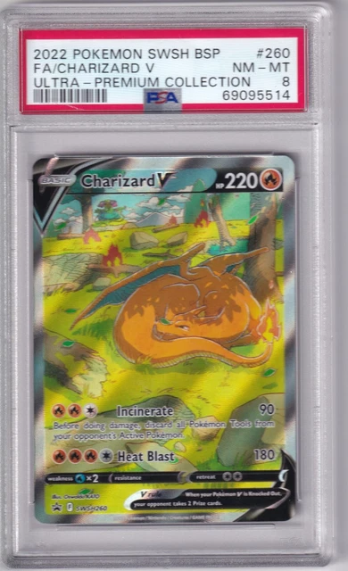 2022 POKEMON CHARIZARD V Ultra Premium Collection Full Art SWSH 260 PSA ...
