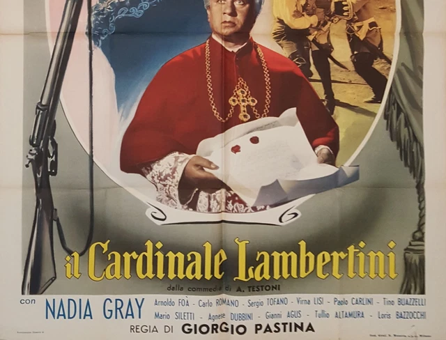 ORIGINAL CINEMA MANIFESTO Il Cardinal Lambertini - Gino Cervi - 1954 £ ...