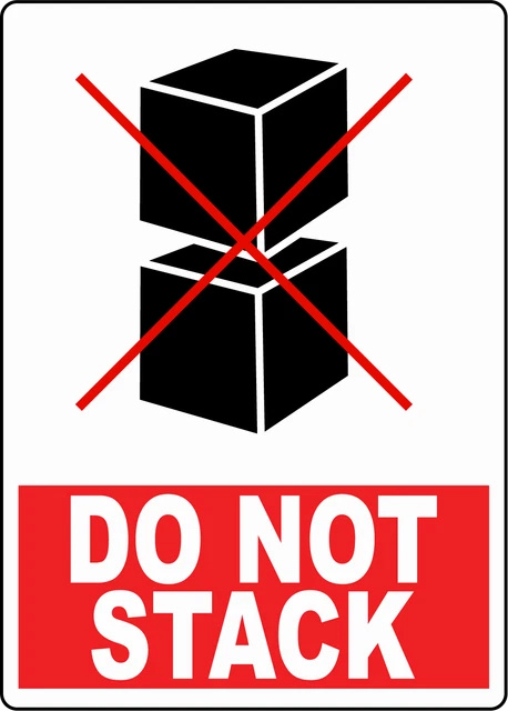DO NOT STACK | Adhesive Vinyl Sign Decal $8.99 - PicClick
