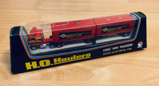 VINTAGE SHINSEI H.O HAULERS - GMC VAN TANDEM - Die Cast MODEL 4163 ...