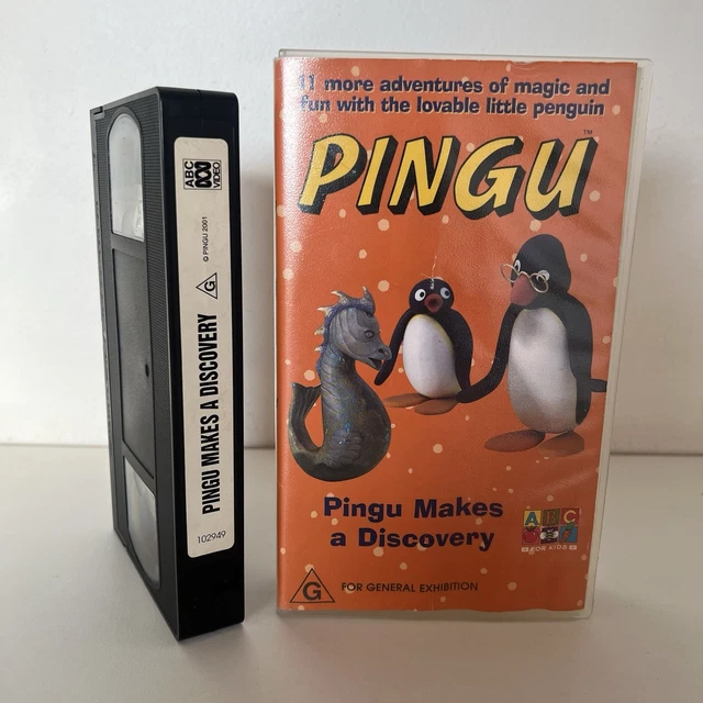 PINGU VHS PINGU Makes A Discovery PAL ABC Kids Rare Tested & Working ...