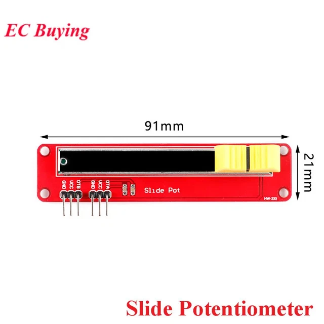SLIDE POTENTIOMETER 10K Linear Module Dual Output for Arduino AVR $4.04 ...