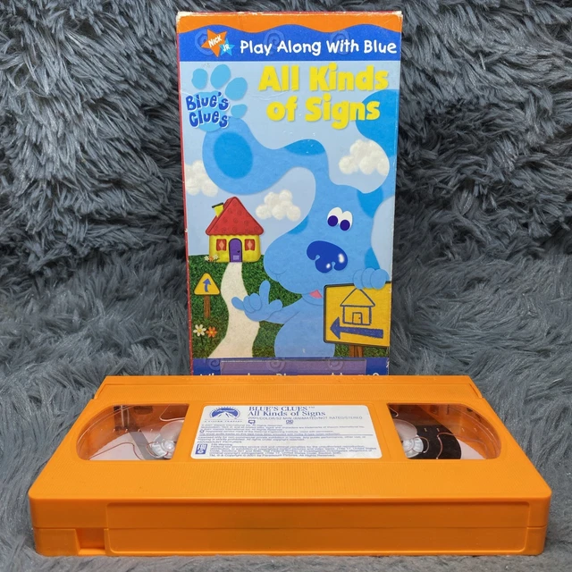BLUES CLUES ALL Kinds of Signs VHS 2001 Nick Jr. Sign Language ASL ...