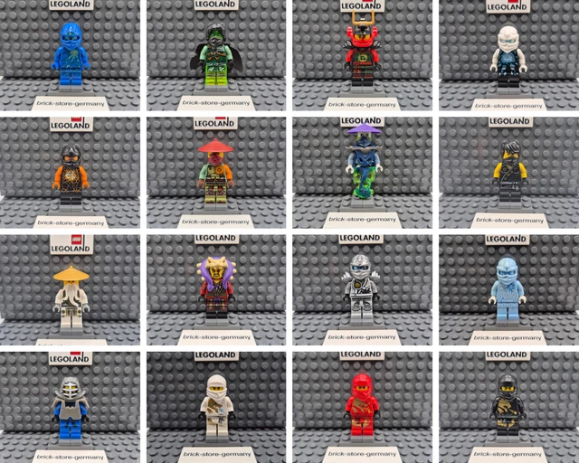 LEGO® NINJAGO MINIFIGUREN Ninja Kai Lloyd Zane Nya Jay Cole Wu Auswahl ...