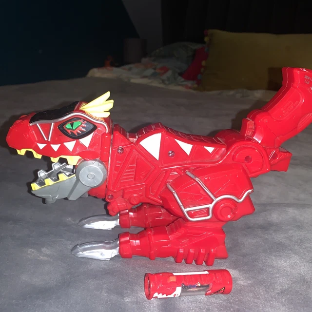 POWER RANGERS DINO Super Charge T Rex Morpher Gun & Sabre Sword Green ...