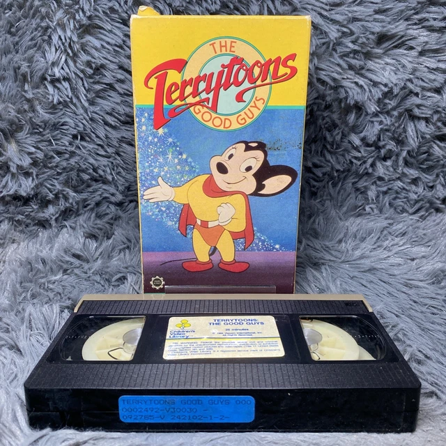 THE TERRYTOONS GOOD Guys VHS Tape 1985 Viacom Mighty Mouse Animated ...
