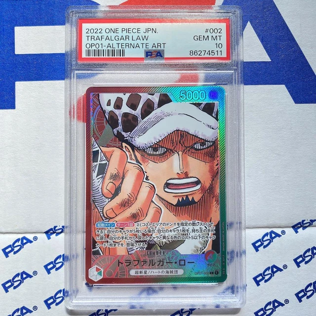PSA10 OP01-002 TRAFALGAR Law leader carte art alt jeu de cartes une ...