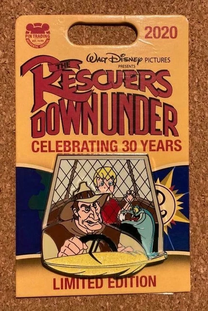 DISNEY PIN THE Rescuers Down Under 30 Years Percival C McLeach LE 4000 ...