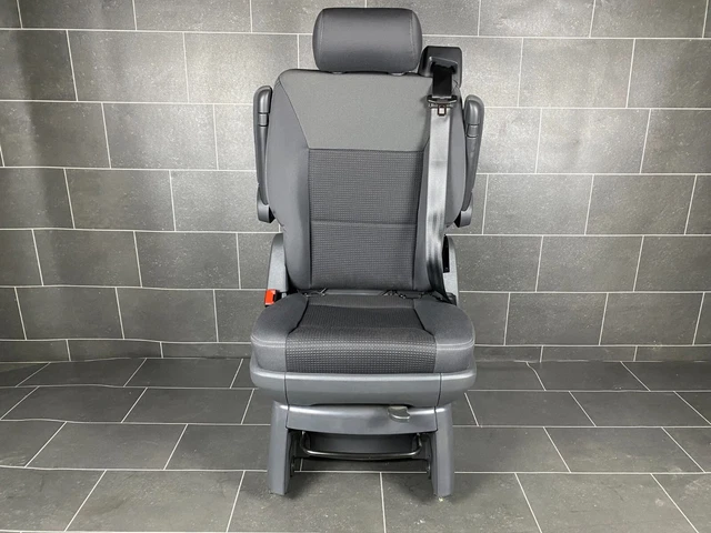 VW T5 T6 Multivan Swivel Seat Single Cover Fabric Armrest Behind £647. ...