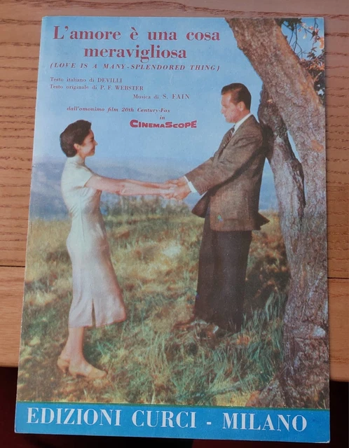 SPARTITO L'AMORE È una cosa meravigliosa, Ed. 1955 EUR 3,00 - PicClick IT