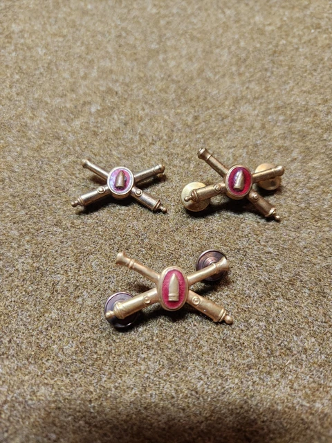 WW2 WWII U.S. Army Costal Artillery Collar Device Lot. (3) £22.15 ...
