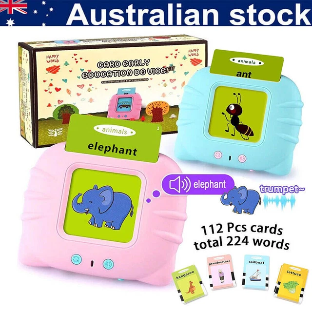 TALKING FLASH CARDS For Toddlers, Preschool Words Learning Cards Toy ...