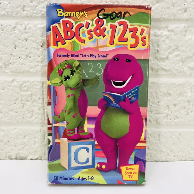 VHS BARNEY - Barneys ABCs And 123s (VHS, 2000) formerly titled Let's ...