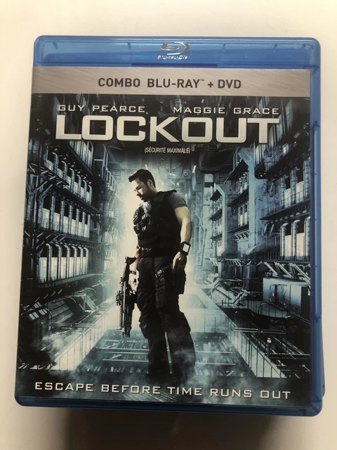 LOCKOUT (BLU-RAY/DVD, 2012) (Bilingual) Guy Pearce Maggie Grace Sci-Fi ...