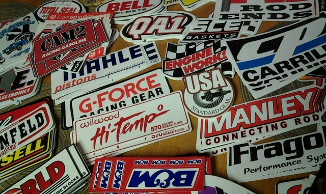LOT OF 20+ RACE CAR NASCAR RACING DECALS NHRA MONSTER TRUCK OUTLAW $20. ...