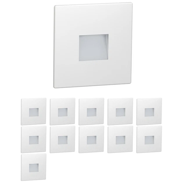 12X LED LUMINAIRE d'escalier / encastré mural FOW pour l'intérieur et ...