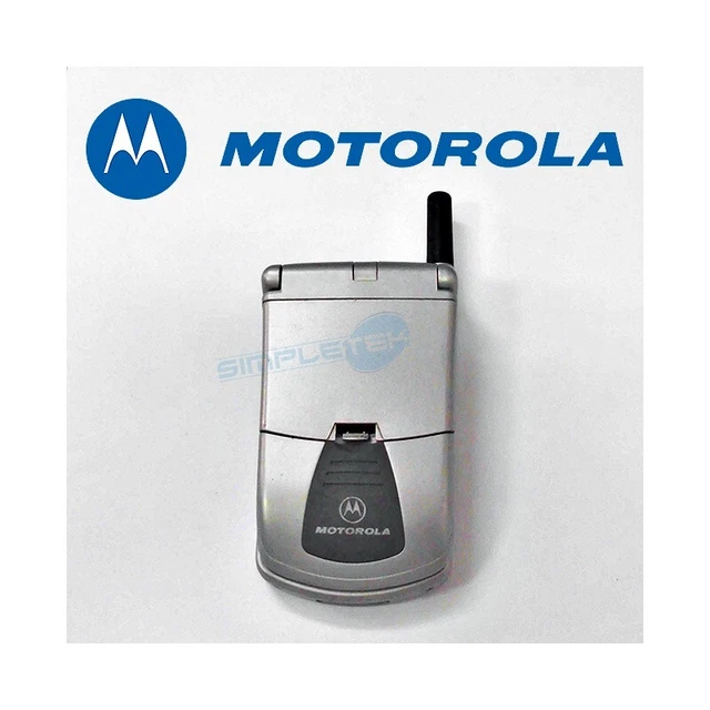 TÉLÉPHONE CELLULAIRE MOTOROLA StarTAC 130 Gris Silver Gsm 1998 Usagé ...