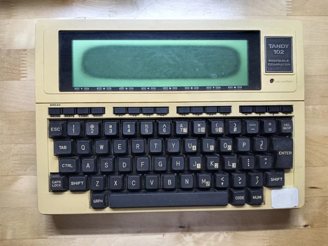 VINTAGE TANDY TRS-80 Model 102 Portable "laptop" Computer - Working ...