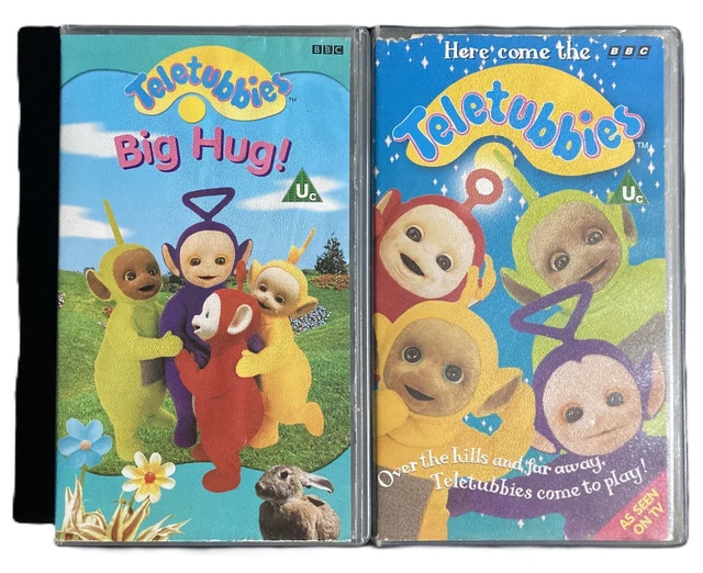 TELETUBBIES VHS VIDEO X2 Big Hug 1996 Here Come The Teletubbies 1996 ...
