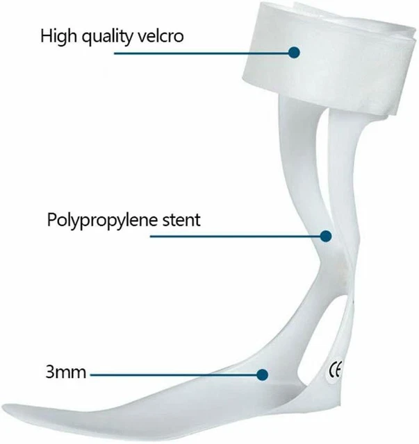 ORTHOSE PIED GOUTTE cheville attelle attelle AFO attelle taille droite ...