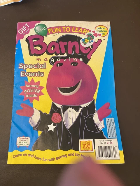 VINTAGE BARNEY MAGAZINE Comic Fun to Learn 1999 £26.70 - PicClick UK