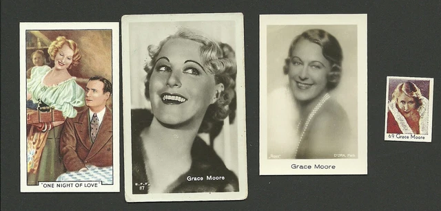 GRACE MOORE ACTRESS Movie Film Star Fab Card Collection $19.95 ...
