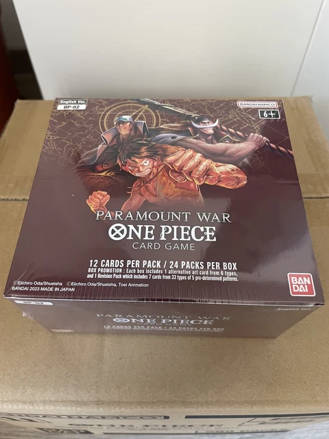 ONE PIECE TCG Paramount War Booster Display OP02 Englisch | Sofort ...