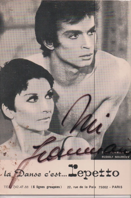 AUTOGRAPHIÉ POSTALE ZIZI Jeanmaire Français Ballet Dancer, Actrice Et ...