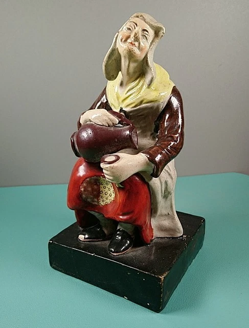 ANTIQUE STAFFORDSHIRE FIGURINE Wife of Cobbler English Figure Victorian ...