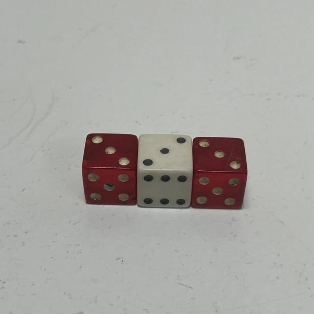 VINTAGE MONOPOLY DICE From Original Game 1930s-40s Parker Brothers £14. ...